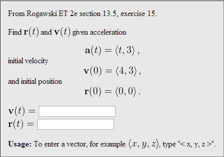 Solved Find r(t) and v(t) given acceleration a(t)= , | Chegg.com