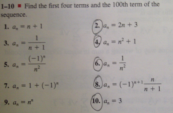 Solved Please answer all circled questions with math worked | Chegg.com