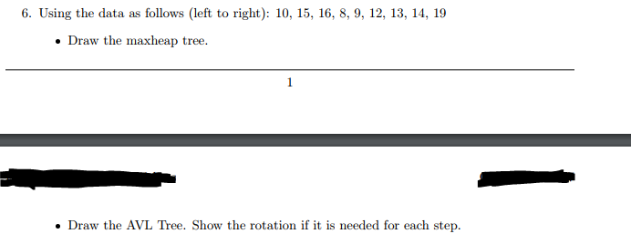 Solved 6 Using The Data As Follows Left To Right 10 15