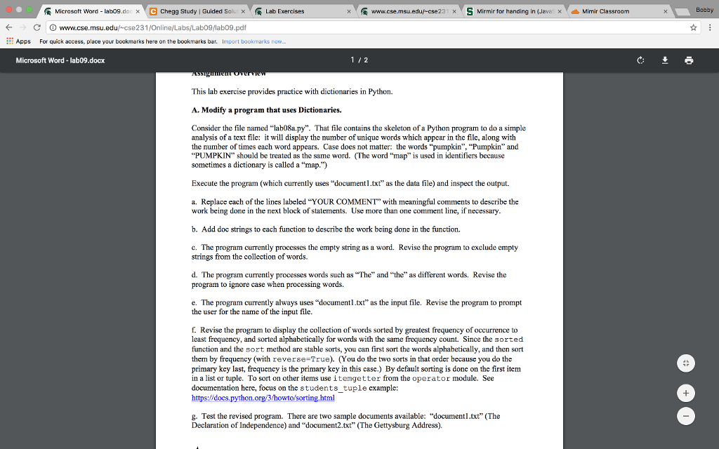 Solved Need Help Writing Two Separate Python Codes Python Chegg