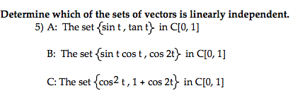 Solved Find a matrix A such that W = Col A. Determine which | Chegg.com