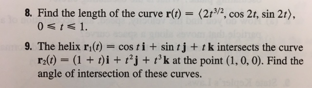 Solved 8. Find the length of the curve r(t) = 〈2t3/2 cos 2t, | Chegg.com