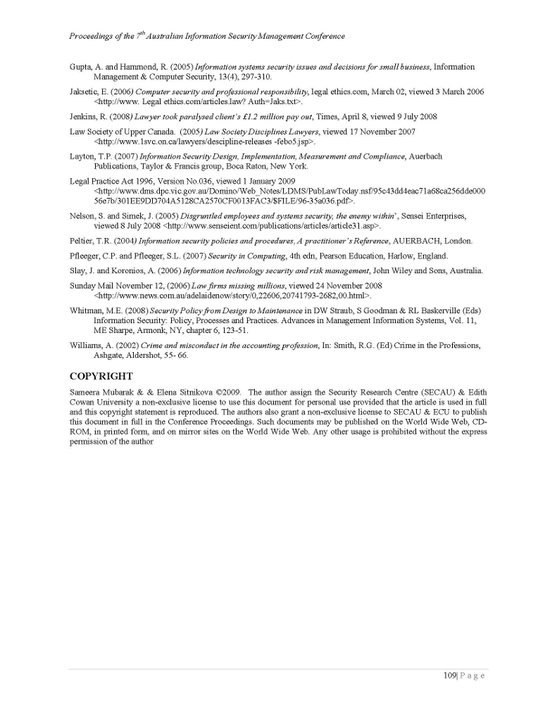 Solved CASE STUDY 3: Information Security In this case | Chegg.com