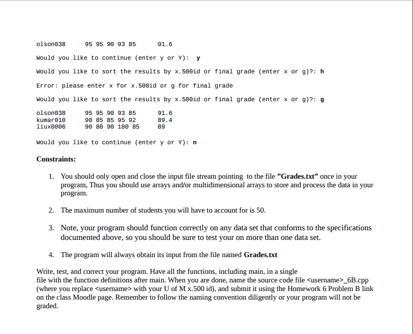 Solved C++ Problem: Program to compute, sort, and display | Chegg.com