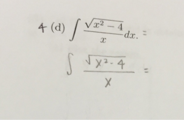 Solved Evaluate the following integral integral squareroot | Chegg.com