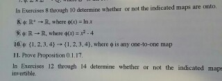 Solved In Exercises 8 through 10 determine whether or not | Chegg.com