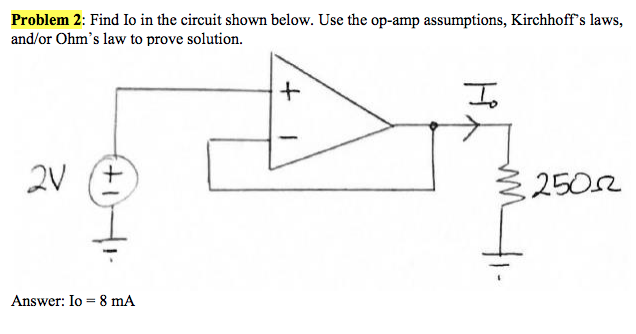 Solved Problem 2: Find Io in the circuit shown below. Use | Chegg.com