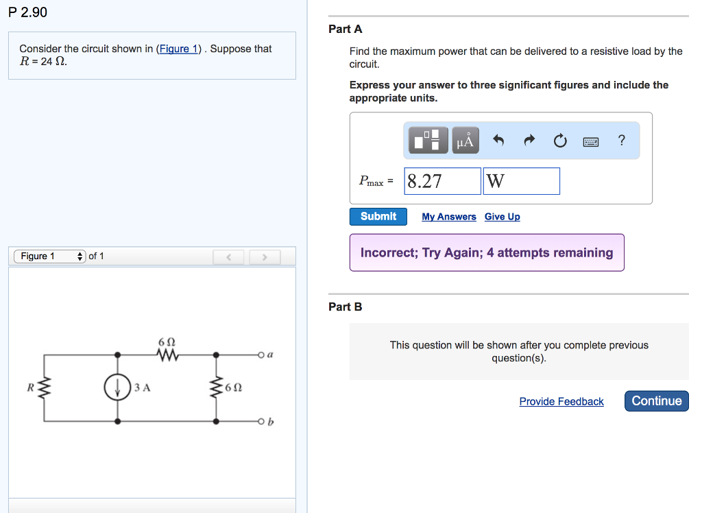 Solved P 2.90 Part A Consider the circuit shown in (Figure | Chegg.com