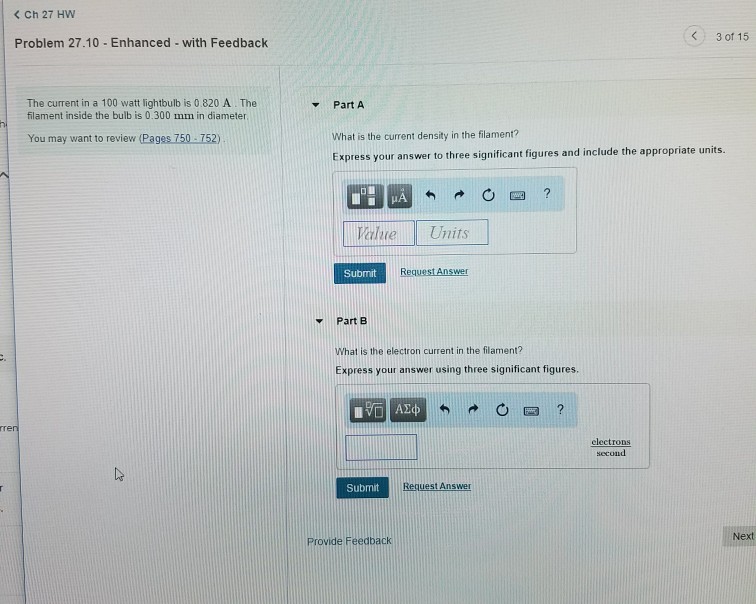Solved くCh 27 HW C. 30f 15 Problem 27.10- Enhanced -with | Chegg.com