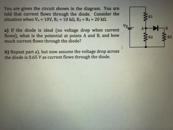 Solved You are given the circuit shown in the diagram. You | Chegg.com