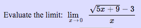 Solved Evaluate the limit: lim_x rightarrow 0 squareroot 5x | Chegg.com