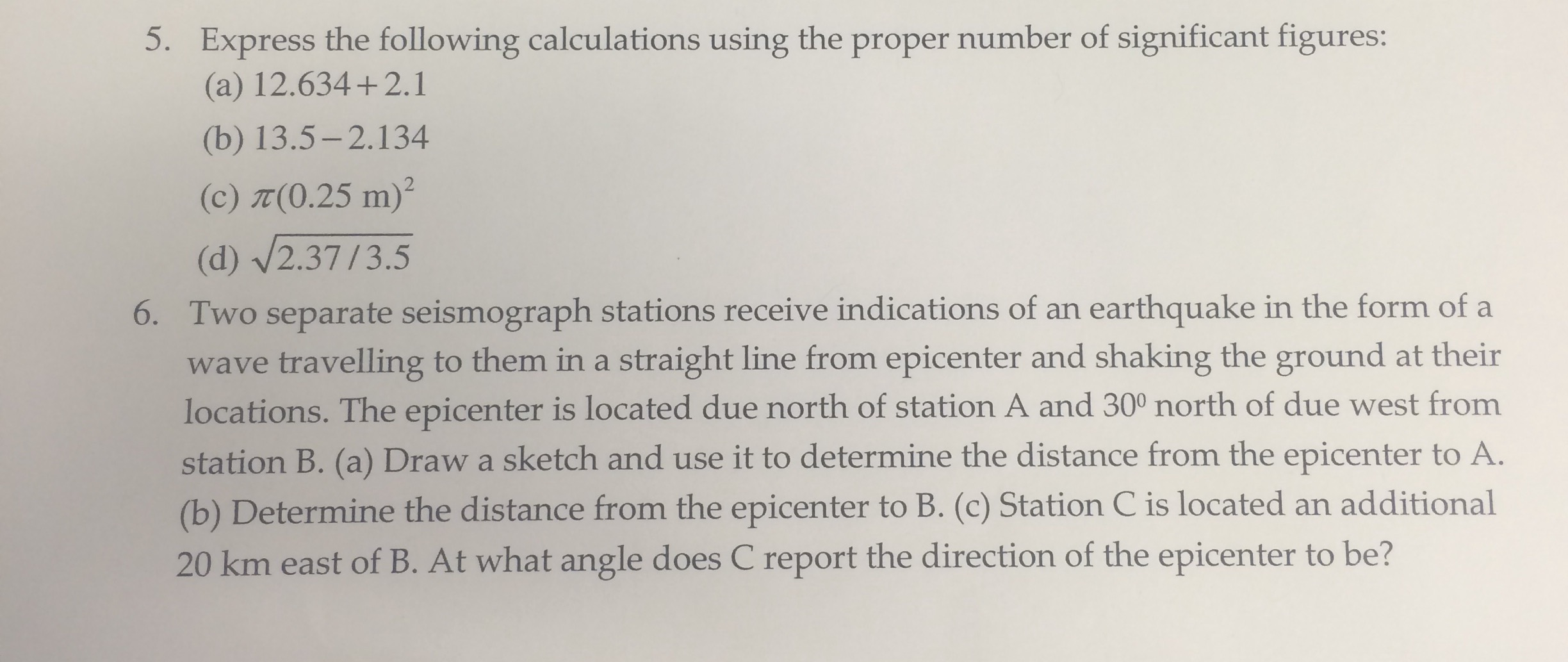 Solved Express the following calculations using the proper | Chegg.com