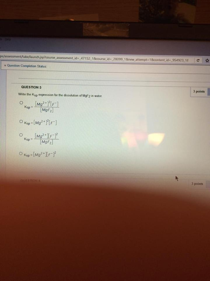 Solved Write the K_sp expression for the dissolution of | Chegg.com