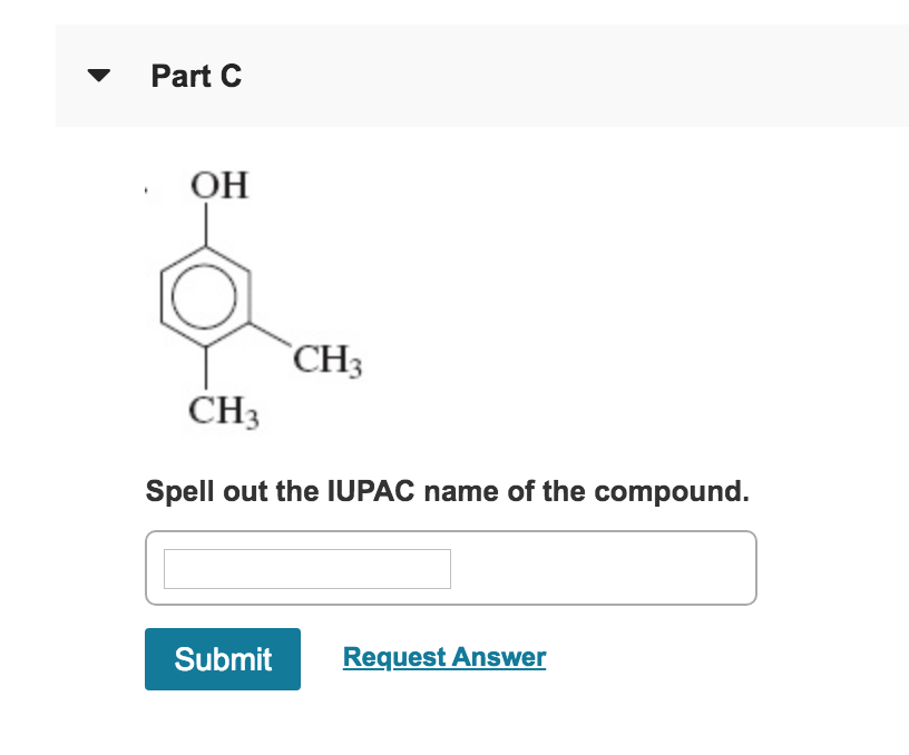 Solved Part A Constants Periodic Table Give the IUPAC name | Chegg.com