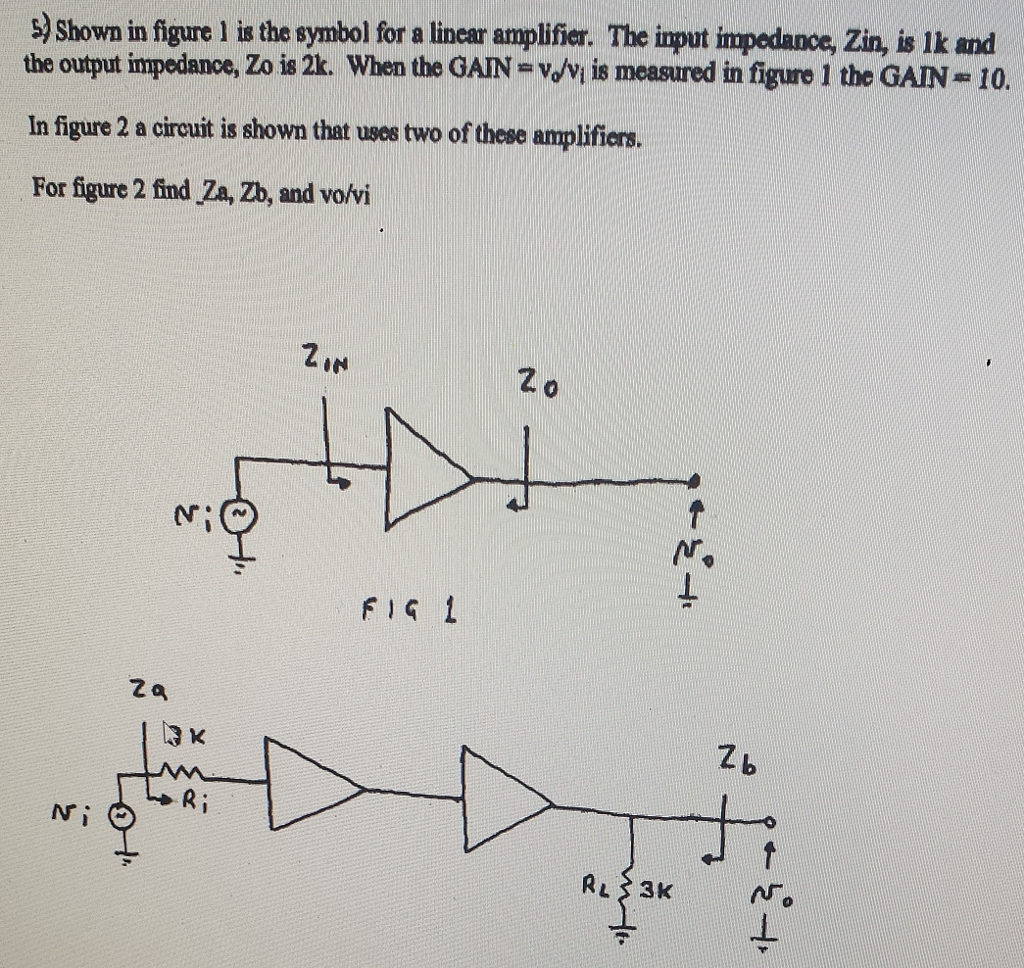 Solved Shown in figure 1 is the symbol for a linear | Chegg.com
