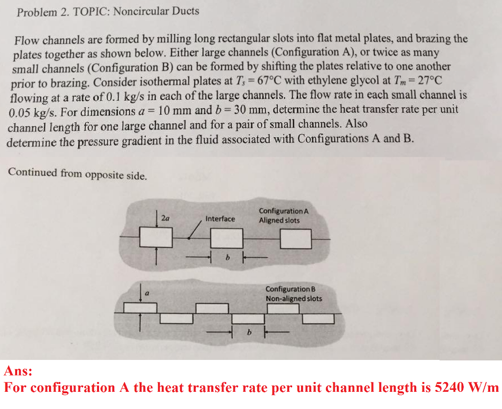 Flow channels are formed by milling long rectangular | Chegg.com