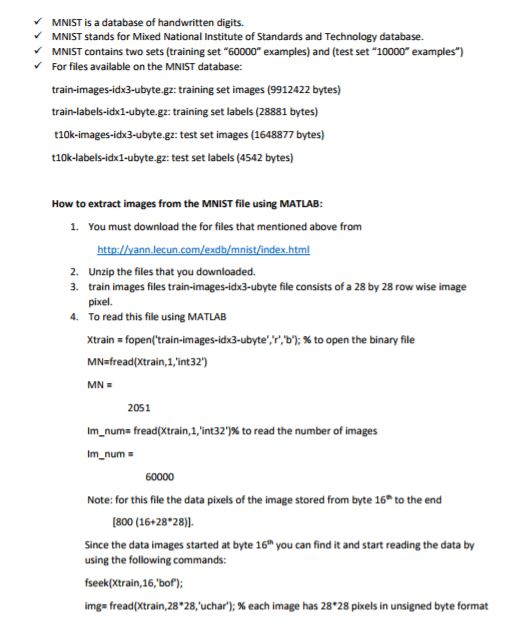 Handwritten digit recognition using a Gaussian | Chegg.com