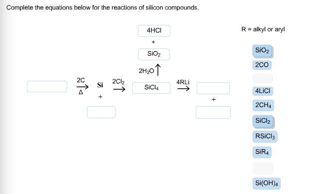 Solved Complete the equations below for the reactions of | Chegg.com