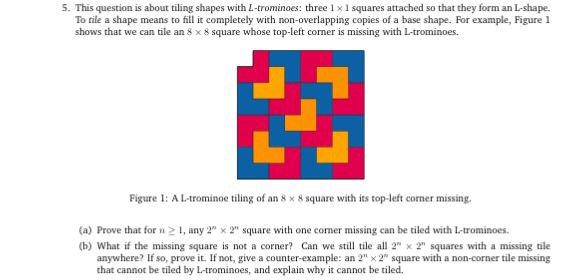 Solved This question is about tiling shapes with | Chegg.com
