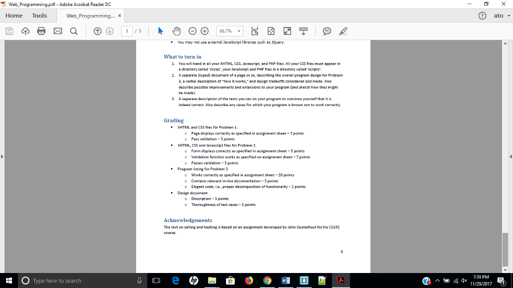 Solved .. Web-Programming.pdf. Adobe Acrobat Reader DC Home | Chegg.com