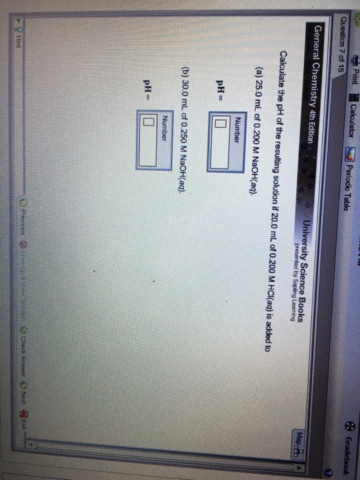 Solved Calculate the pH of the resulting solution if 20.0 mL | Chegg.com