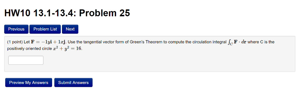 Solved HW10 13.1-13.4: Problem 25 Previous Problem List Next | Chegg.com