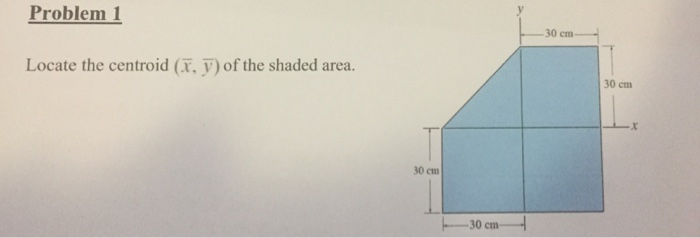 Solved Locate the centroid (x^bar, y^bar) of the shaded | Chegg.com