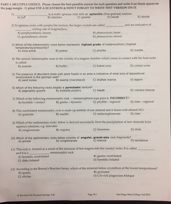 Solved PART L MULTIPLE CHOICE. Please choose the best | Chegg.com