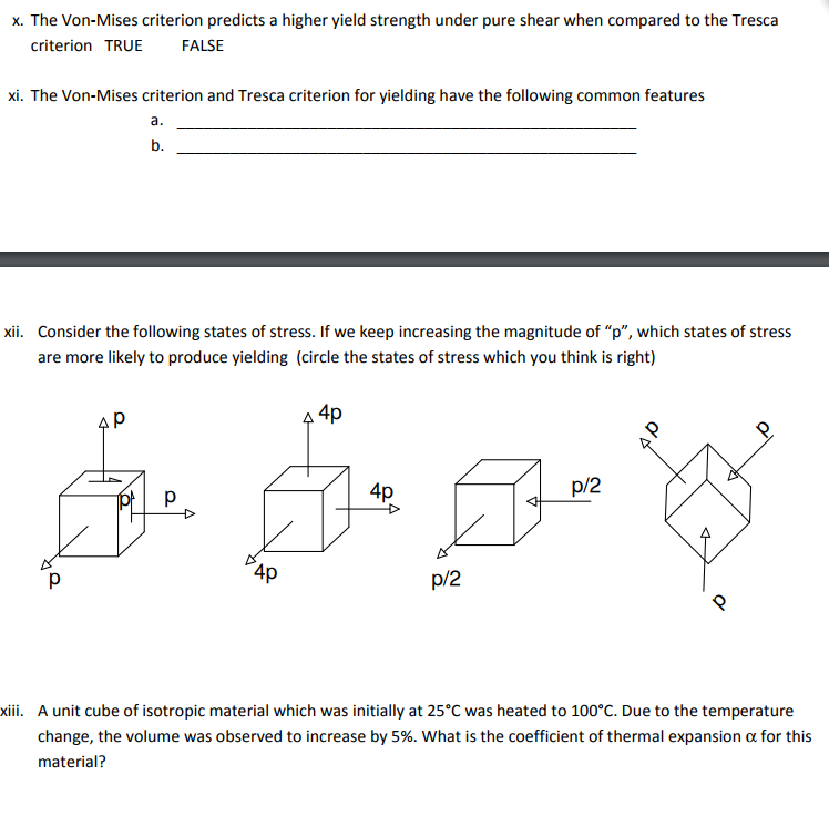 Solved i. ISOTROPIC materials have number of planes of | Chegg.com