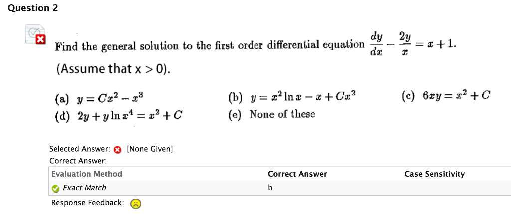 Solved Find The General Solution To The First Order