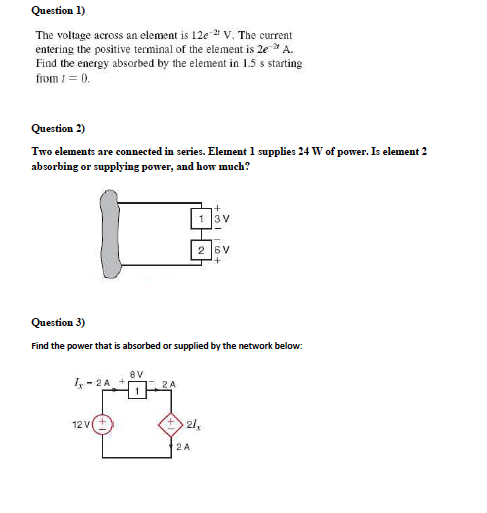 Solved Find Io In The Network Below Question 10 Find Vab