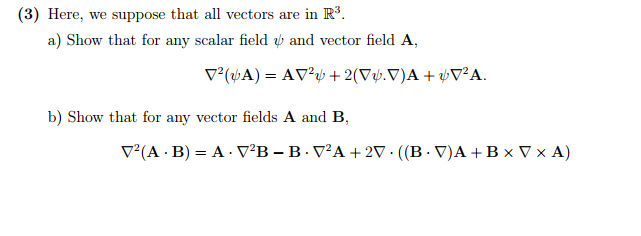 Solved (3) Here, we suppose that all vectors are in R3. a) | Chegg.com
