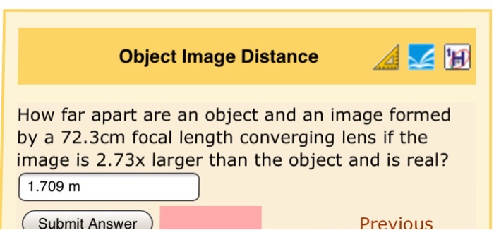 Solved How far apart are an object and an image formed by a | Chegg.com