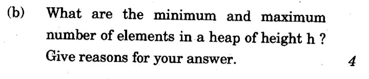 Solved (b) What are the minimum and maximum number of | Chegg.com