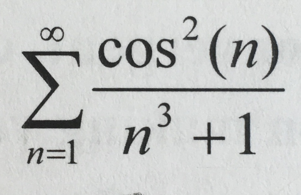 Solved o cos (n) 3 n-1 n +1 | Chegg.com