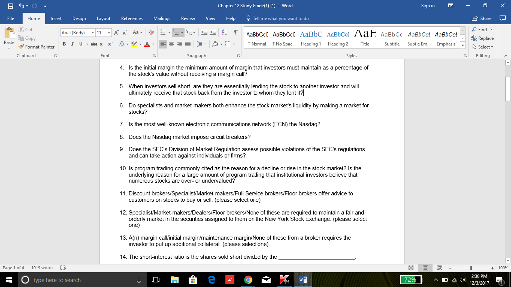Solved + X Cut ID BA Copy B - C Chapter 12 Study Guide(1) | Chegg.com
