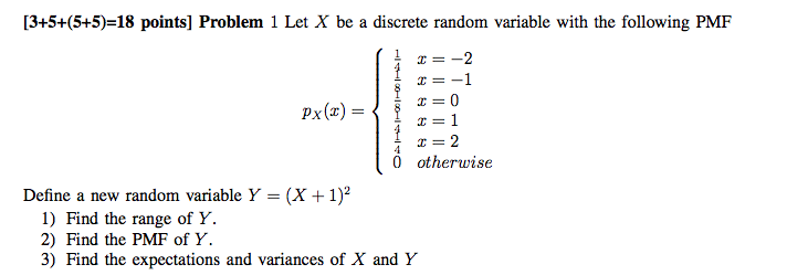 Solved Let times be a discrete random variable with the | Chegg.com