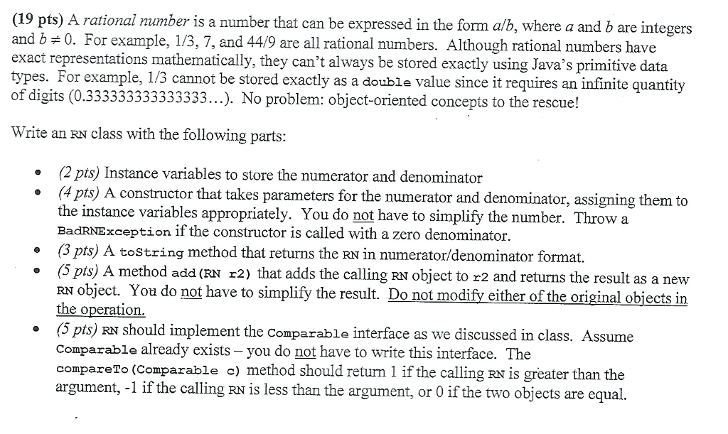 Solved (19 pts) A rational mumber is a number that can be | Chegg.com