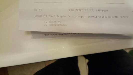 GUESSING GAME sample Input / Output screen GUESSING | Chegg.com