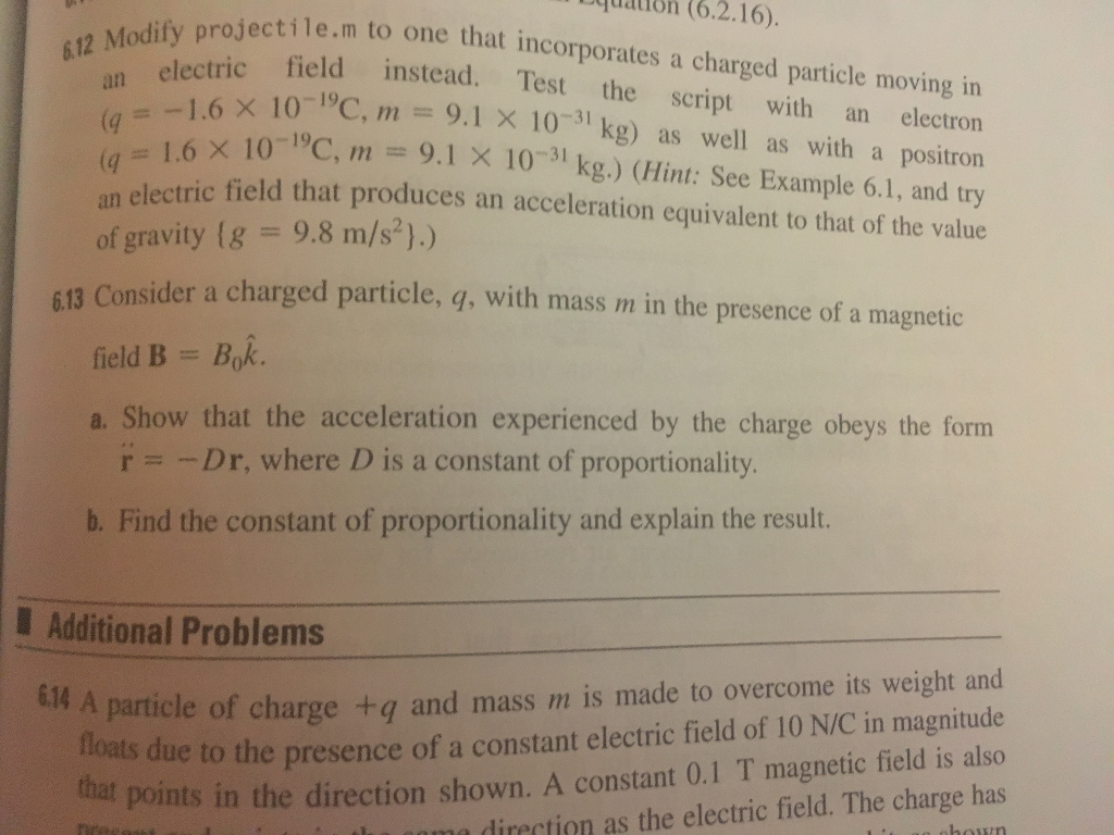 Solved Modify projectile.m to one that incorporates a | Chegg.com