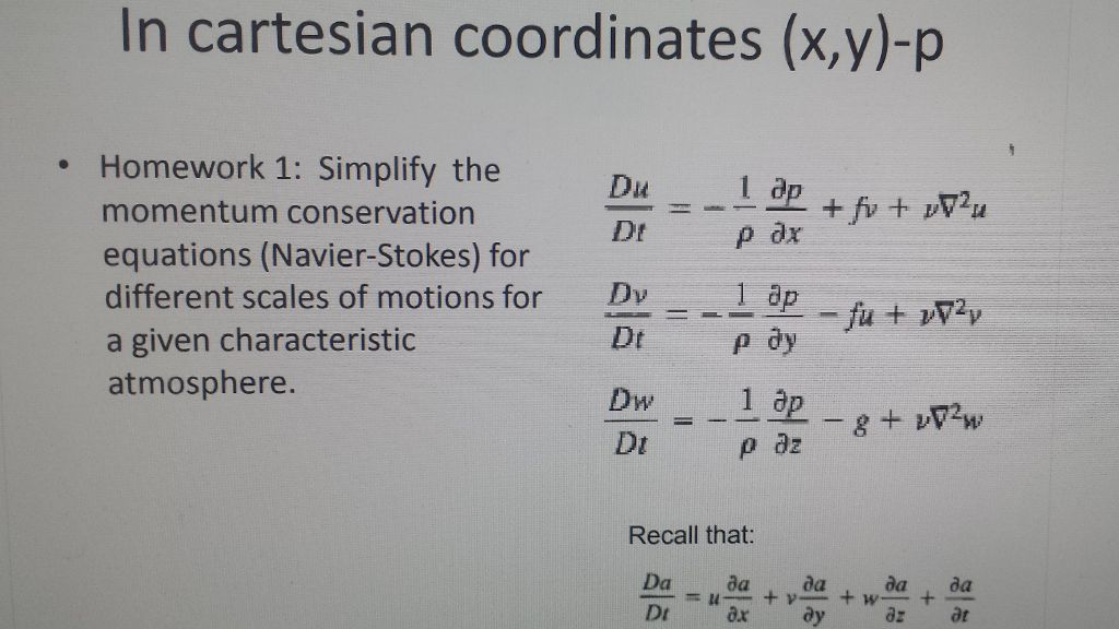 Solved In cartesian coordinates (x,y)-p Homework 1: Simplify | Chegg.com