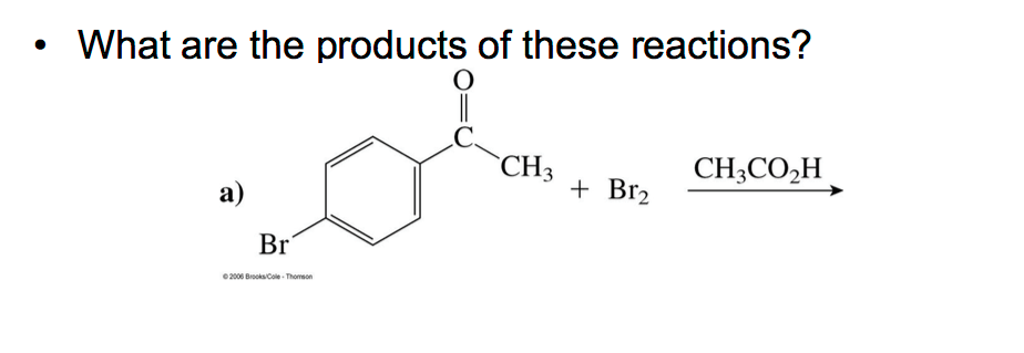Solved What are the products of these reactions? CH CH3CO2H | Chegg.com