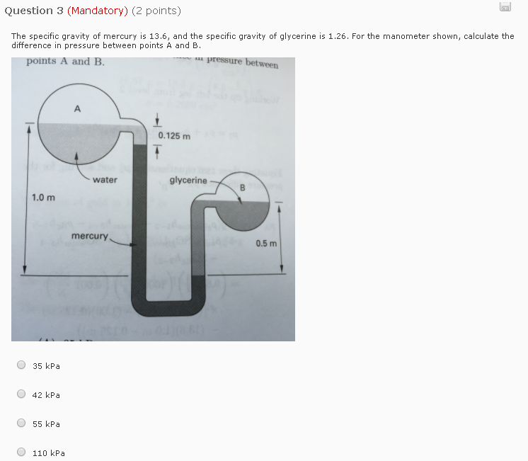 Solved CT Question 3 (Mandatory) (2 points) The specific | Chegg.com
