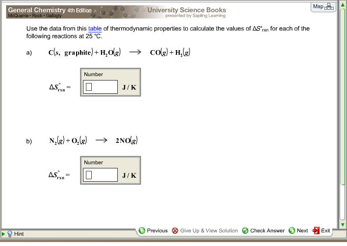 Solved Use the data from this table of thermodynamic | Chegg.com