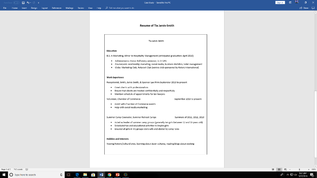 Solved Read the attached case study and complete Task 1: | Chegg.com