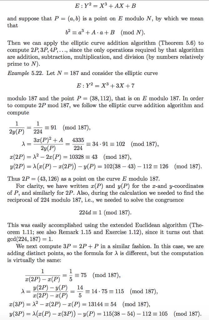 Solved Use The Elliptic Curve Factorization Algorithm And
