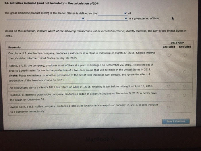 Solved The gross domestic product (GDP) of the United States | Chegg.com