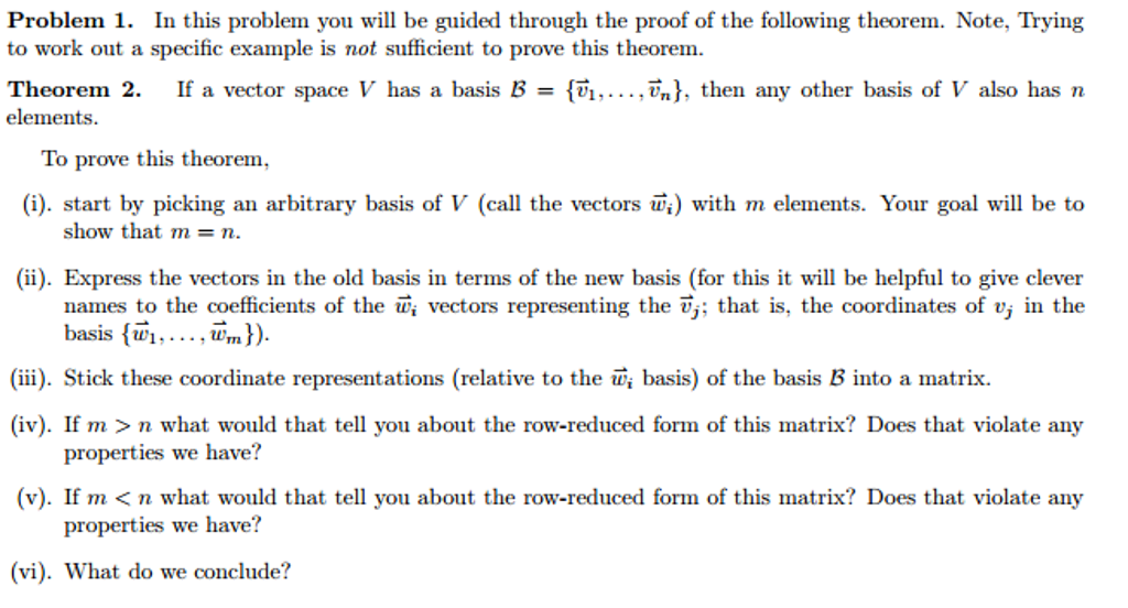 Solved In this problem you will be guided through the proof | Chegg.com