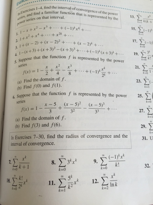 Solved find the interval of convergence of the power series | Chegg.com