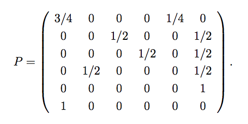 Solved Let {Xt}t?0 be a Markov chain with state space S = | Chegg.com